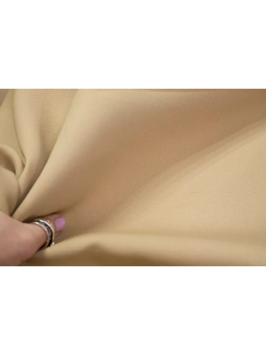 Костюмная ткань бежевая габардин