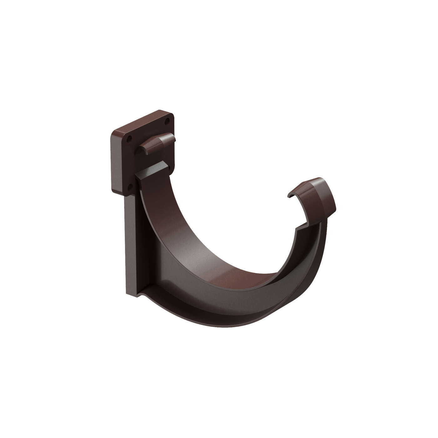 Кронштейн желоба для водосточной системы Docke LUX ПВХ, цвет шоколад RAL 8019