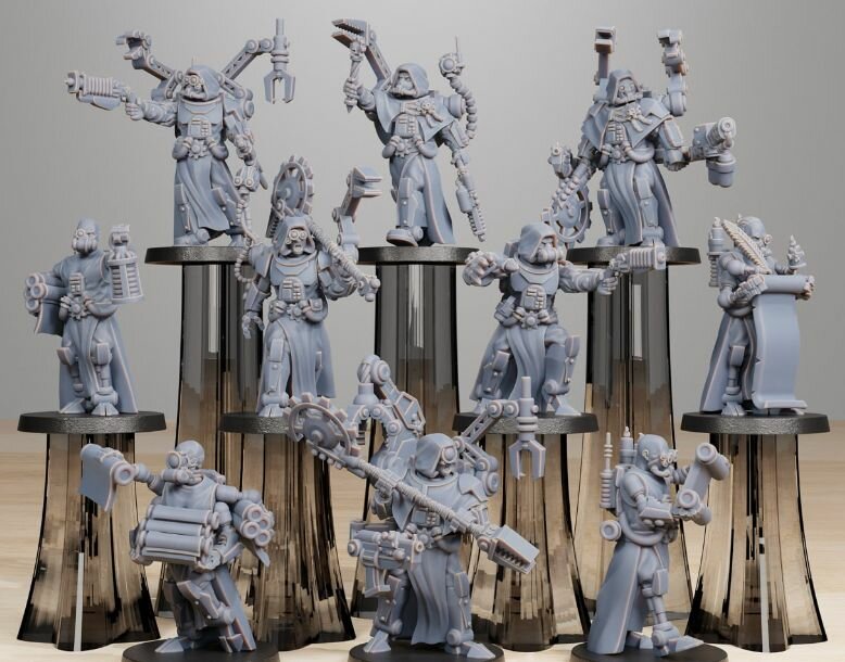 Сборная модель Warhammer 40000 Scavenger Vicars (32mm)