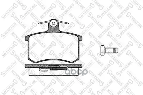 Колодки диск. з! BRILLIANCE M1, M2, Audi 80/100/A4/A6/A8 <00, Fiat Croma 1.6-2.5TD 85-96 Stellox арт. 146000SX