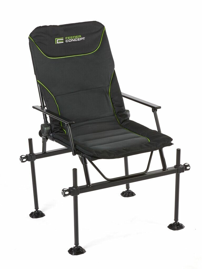 Кресло фидерное COMFORT диаметр ноги 25мм, туристическое для рыбалки и отдыха, стул для пикника на природе походное кемпинговое, табурет садовый в огород или беседку, уличная мебель непромокаемый