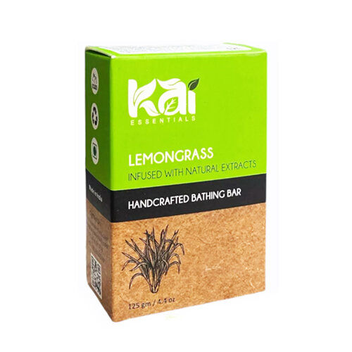 LEMONGRASS Infused with Natural Extracts, Handcrafted Bathing Bar, Kai Essentials (лемонграсс мыло ручной работы с натуральными экстрактами, Каи Эссеншиалс), 125 г.