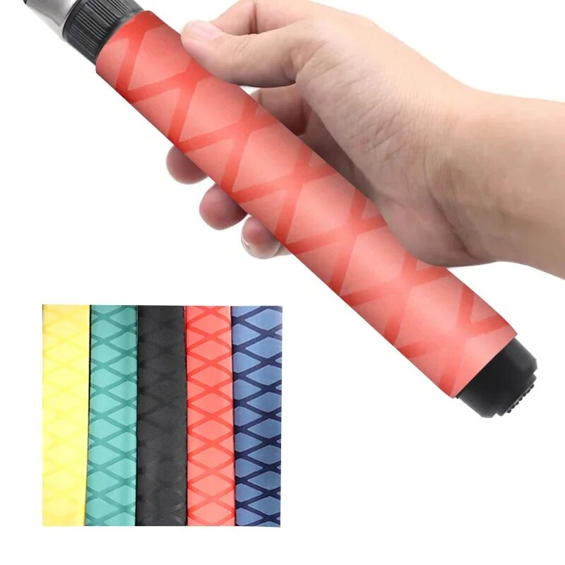 Противоскользящая термоусадочная трубка ПВХ 5 цветов green, 35mm