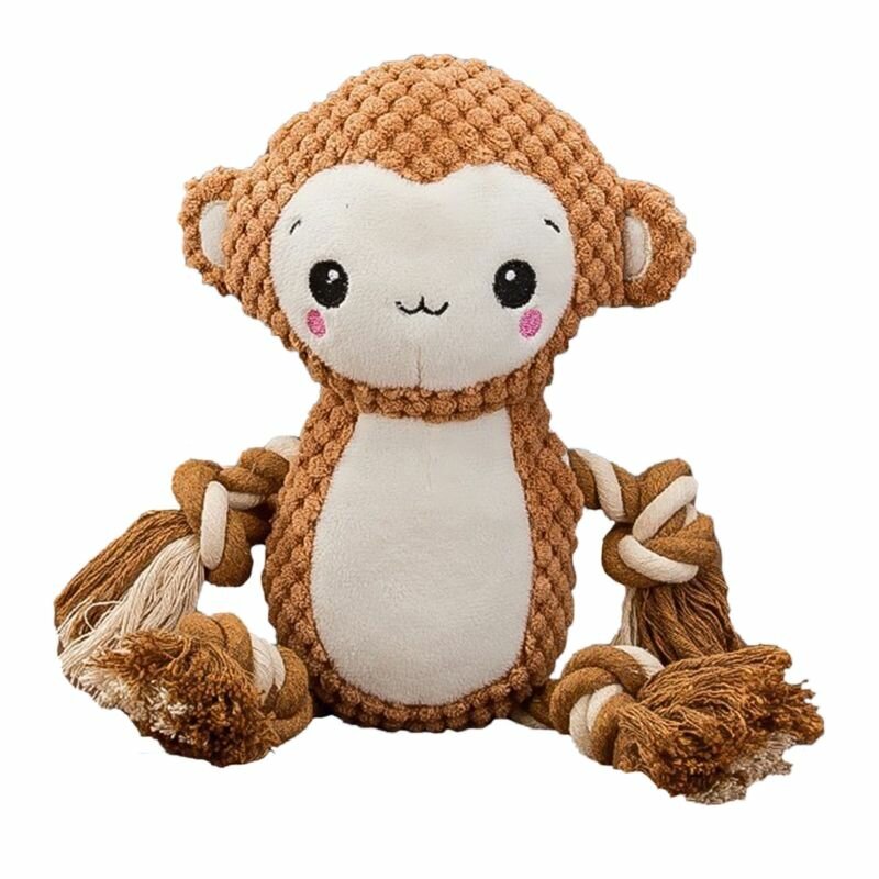 Антискучная вокальная игрушка для собак-Коричневая Обезьяна