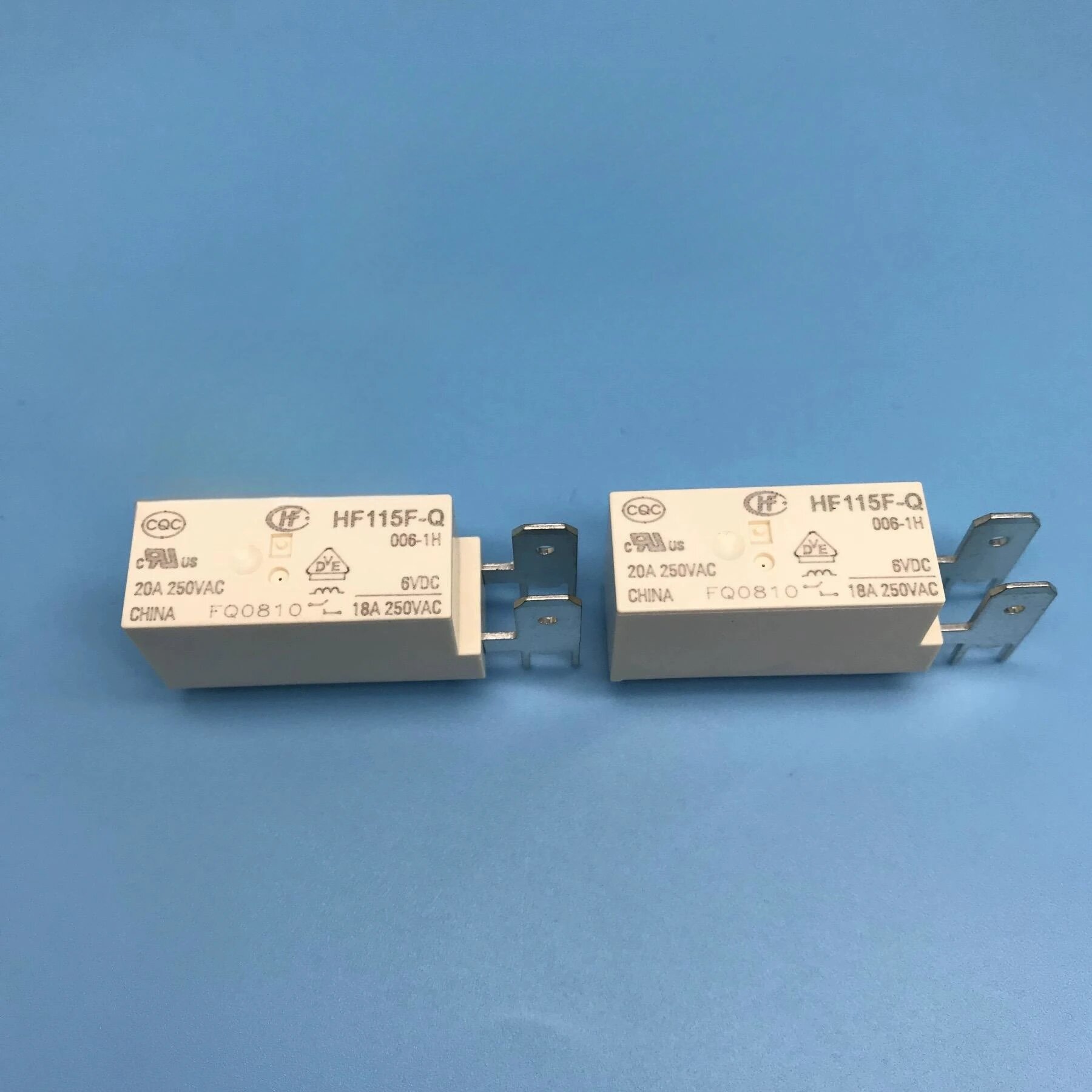 Реле Hongfa HF115F-Q-006-1H Один комплект нормально разомкнутых катушек 20A250VAC с вертикальной структурой 6 В постоянного тока