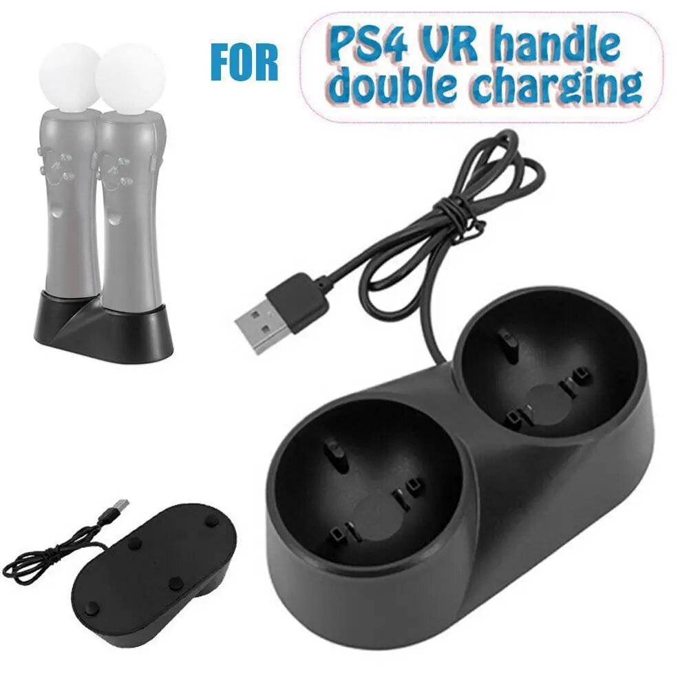 Зарядная Док-станция Для Контроллеров PlayStation PS3 PS4 Move, Подставка Для Зарядки Контроллеров PS3 PS4 VR Motion Controller