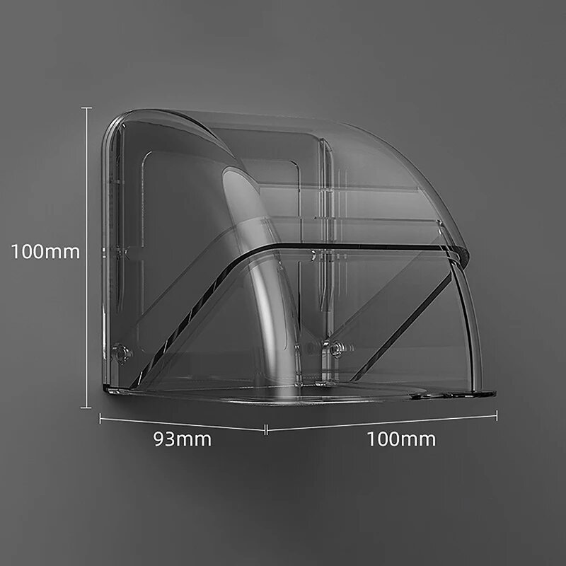 Водонепроницаемая крышка для розетки Transparent Black