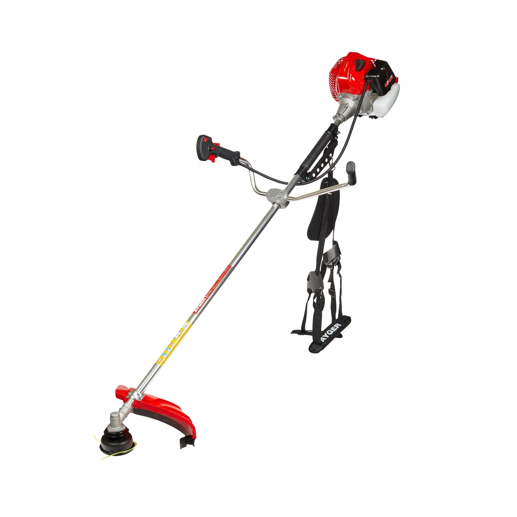Триммер бензиновый AYGER GTA-520 PRO, антивибрация, плечевой ремень, леска/нож