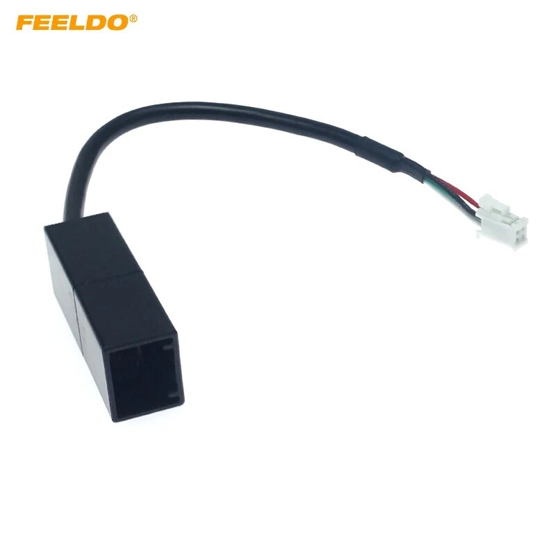 FEELDO автомобильный радиоприемник аудио 4-контактный разъем к USB-входной провод адаптер для Honda CRV City Mitsubishi ASX USB-кабель # HQ6366