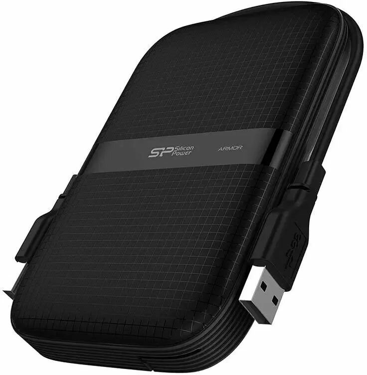 Внешний жесткий диск Silicon Power Жесткий диск USB3.2 Gen1 4TB SP040TBPHDA60S3A A60 Armor 2.5" черный