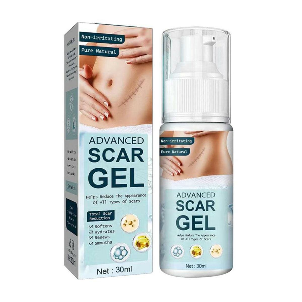 30 мл гель для удаления шрамов лечение шрамов крем для удаления шрамов от угревой сыпи прыщи растяжки гель для разглаживания шрамов уход за кожей тела
