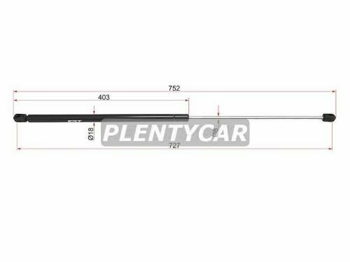 Амортизатор капота skoda superb Sat ST3T0823359