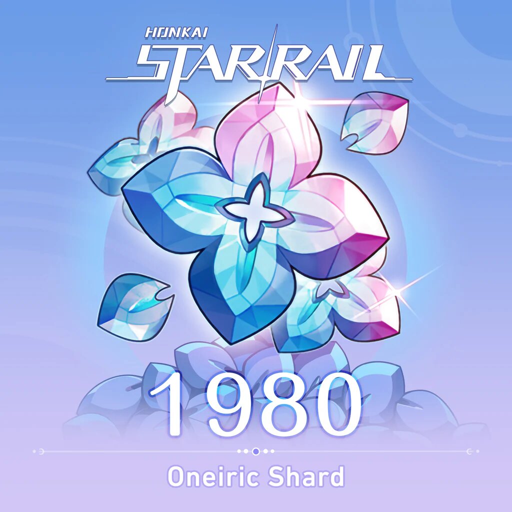 Дополнение Honkai: Star Rail • Oneiric Shard ×1980, цифровое издание PlayStation 5, регион Турция / код пополнения баланса