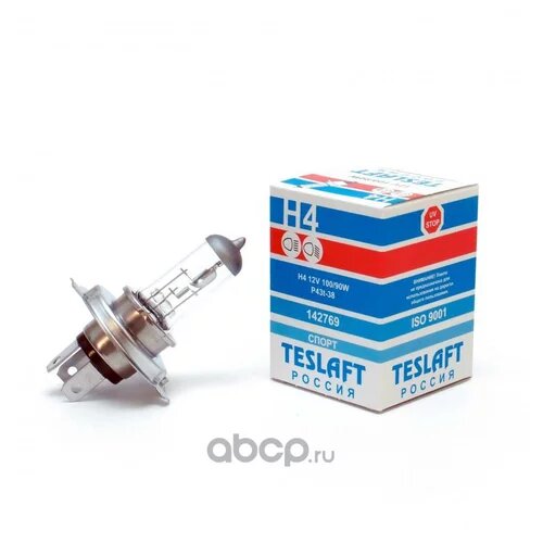 H4 12V-100/90W (P43t) спорт Teslaft 142769