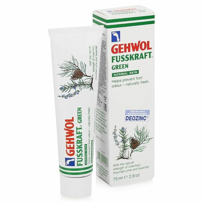 Зеленый крем для ног Fusskraft grun GEHWOL от запаха, 125 мл