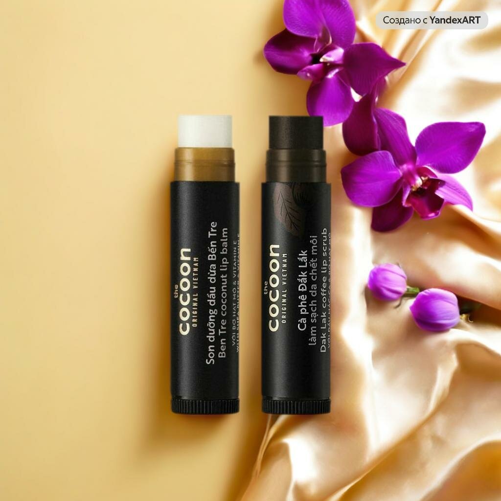 Натуральная кокосовая гигиеническая помада премиум класса (COCOON)