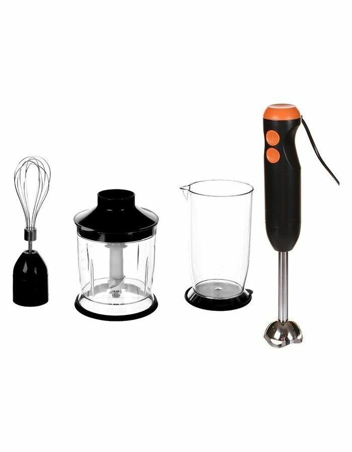 Погружной блендер Kitfort КТ-3041-4 черно-оранжевый