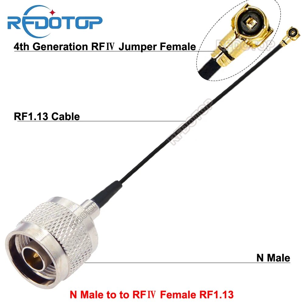 RFDOTOP Wi-Fi радиоантенна RFIV перемычка IPX4-N L16/N 10cm