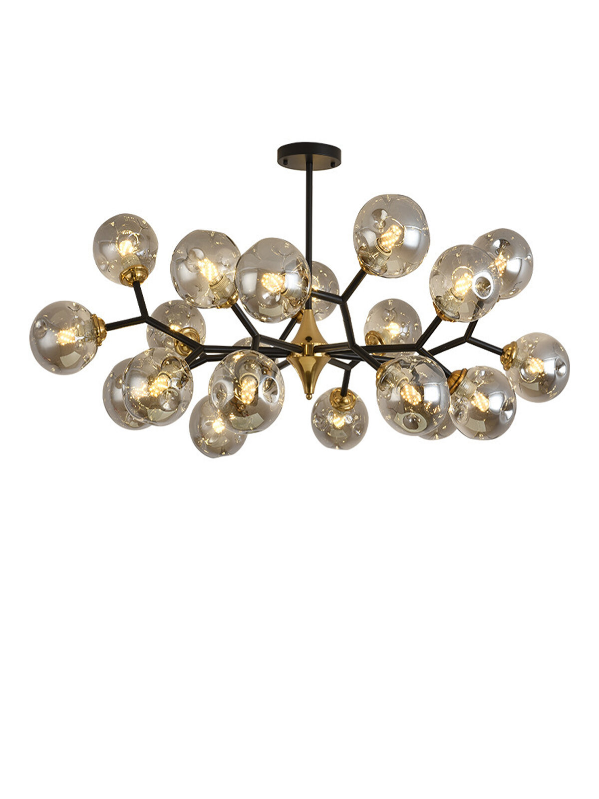 Большая старинная стеклянная люстра для освещения холла и гостиной, 20 ламп