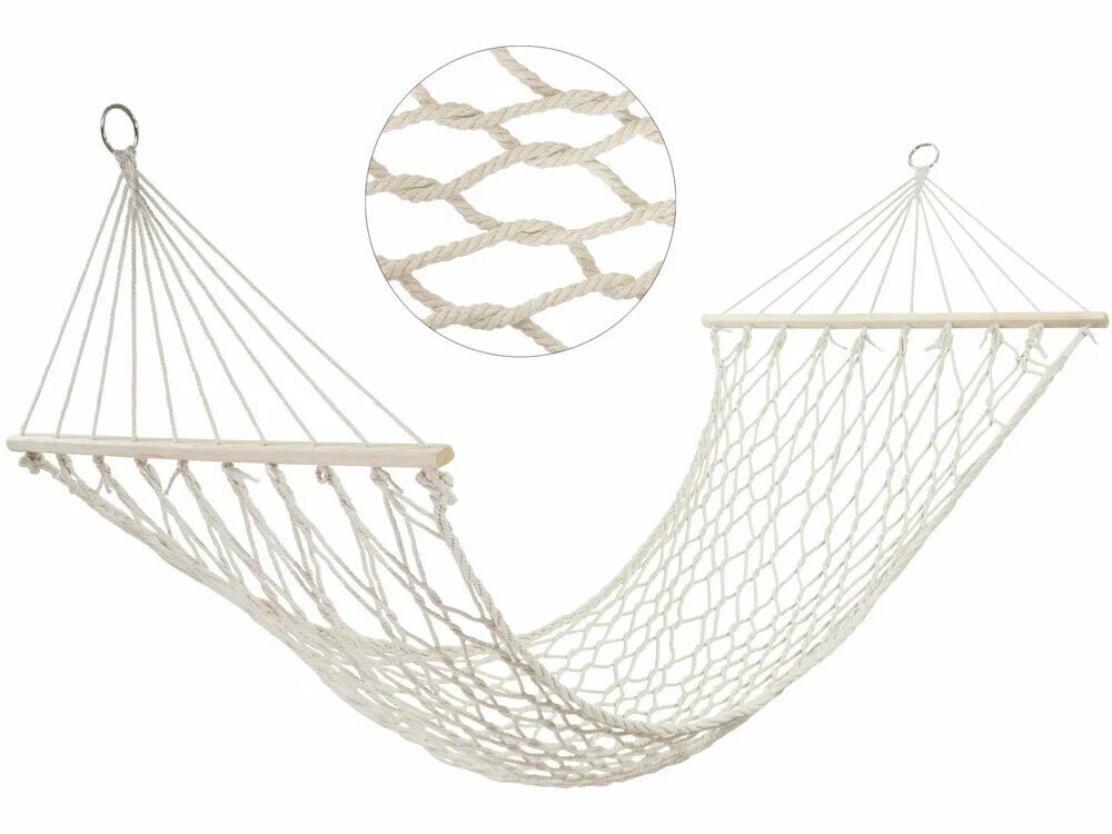 Гамак-сетка "Ecos" Ham-20, хлопковый, размер 200 x 80 сантиметров