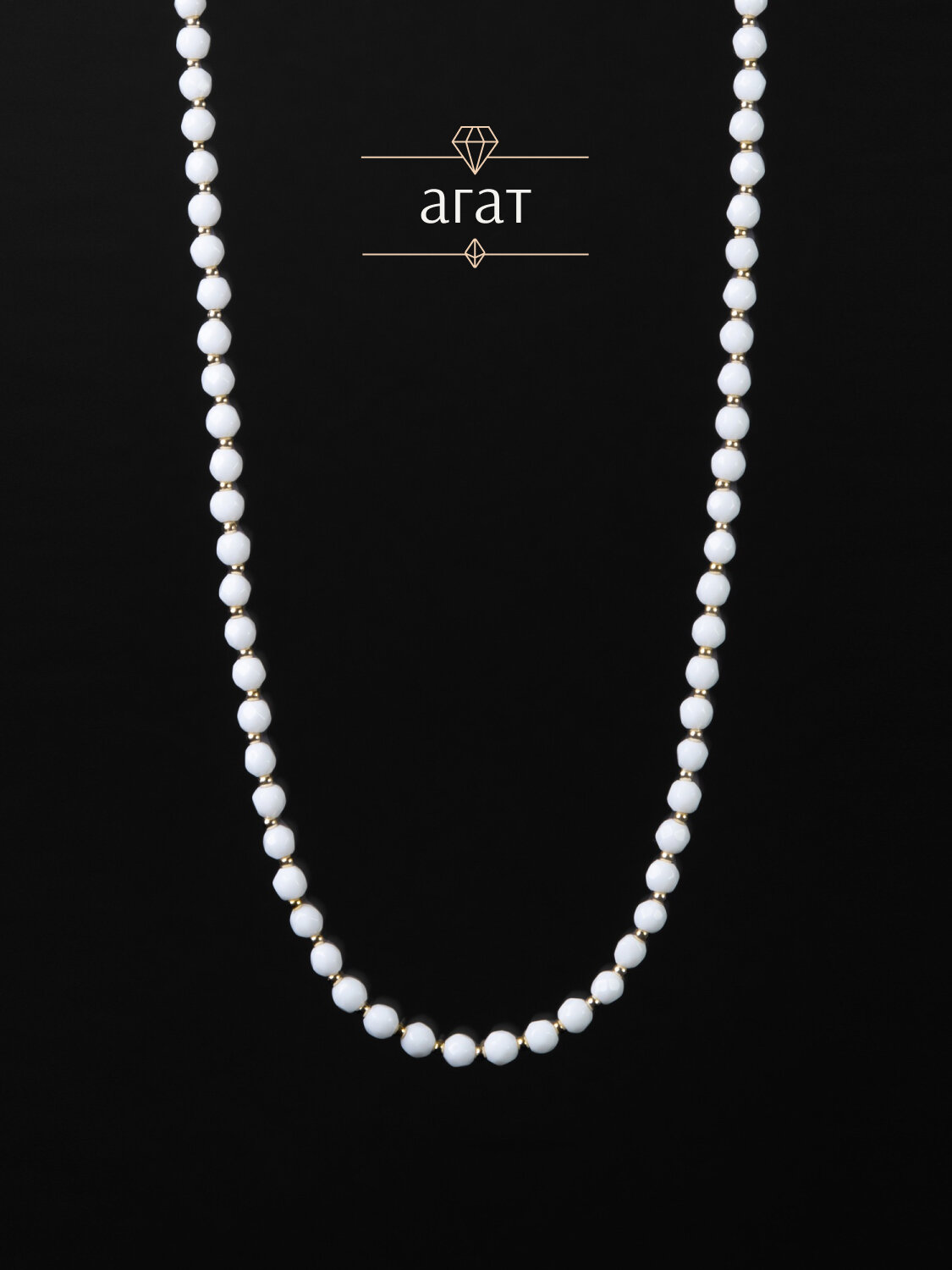 Чокер, агат