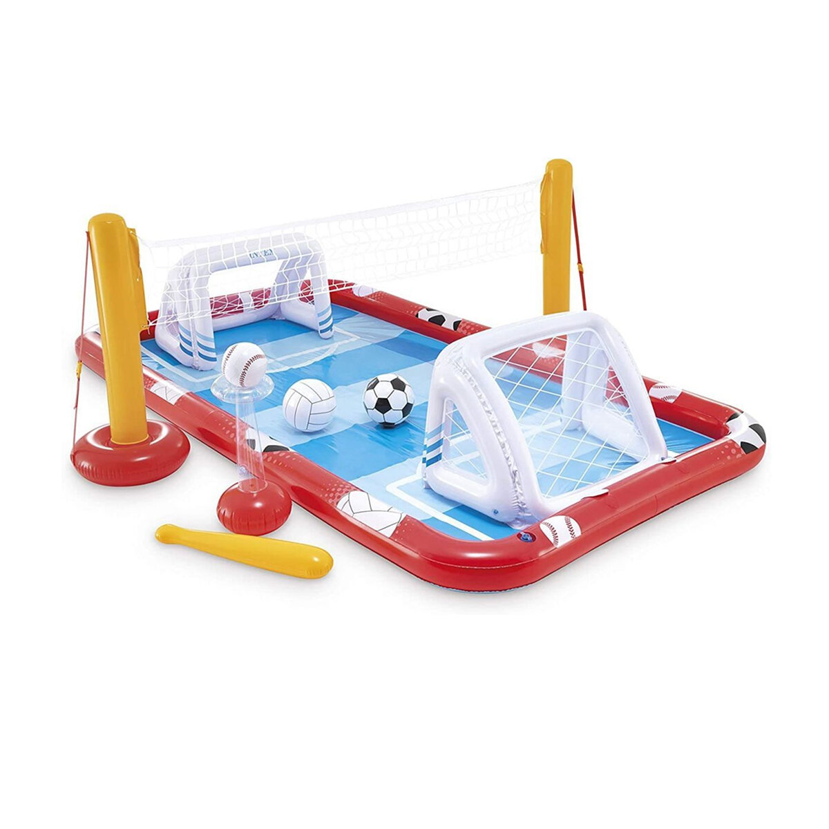Игровой комплекс Intex Футбол Волейбол 325х267х102см blue-red-yellow