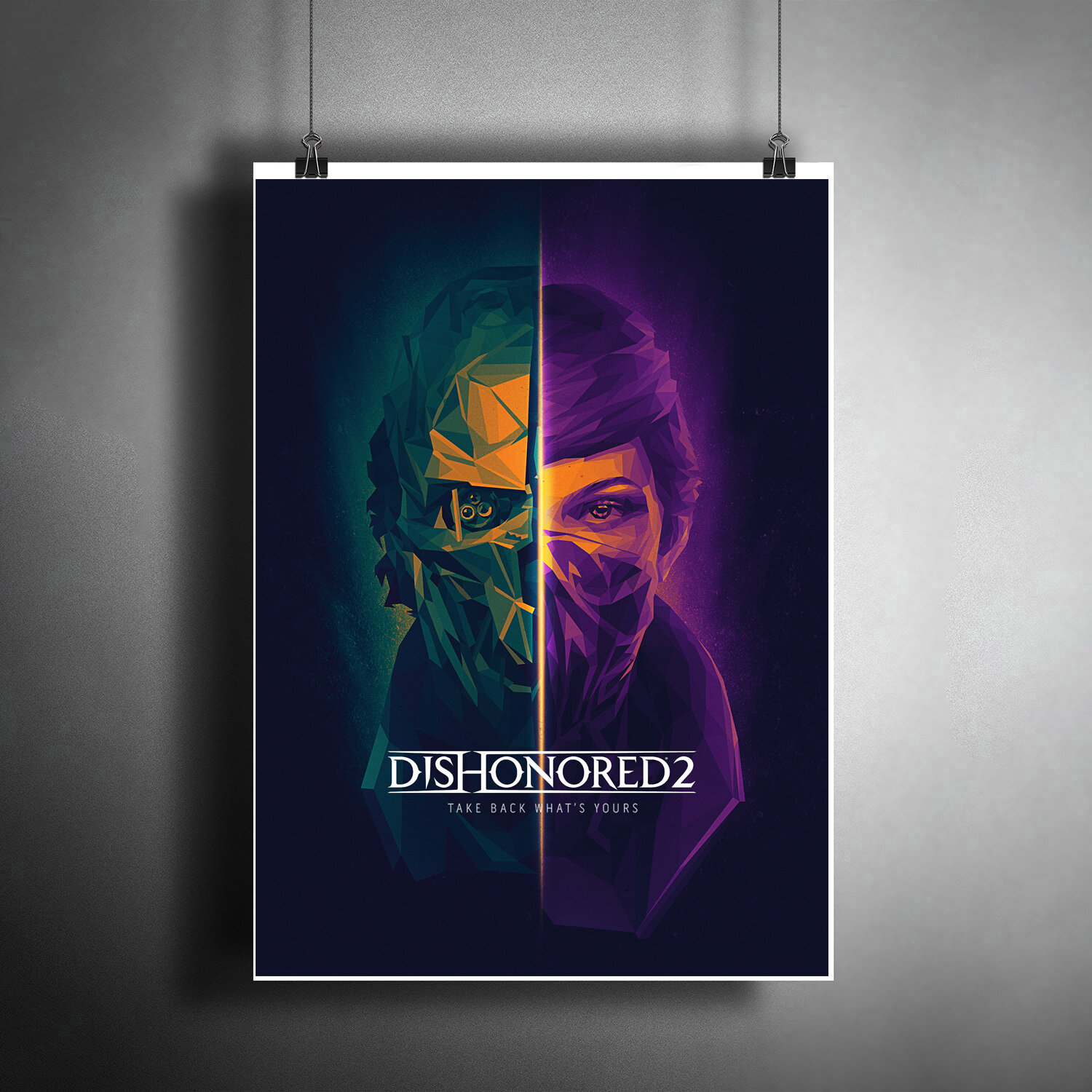 Постер плакат Dishonored 2 / Размер А3 30 x 42 см