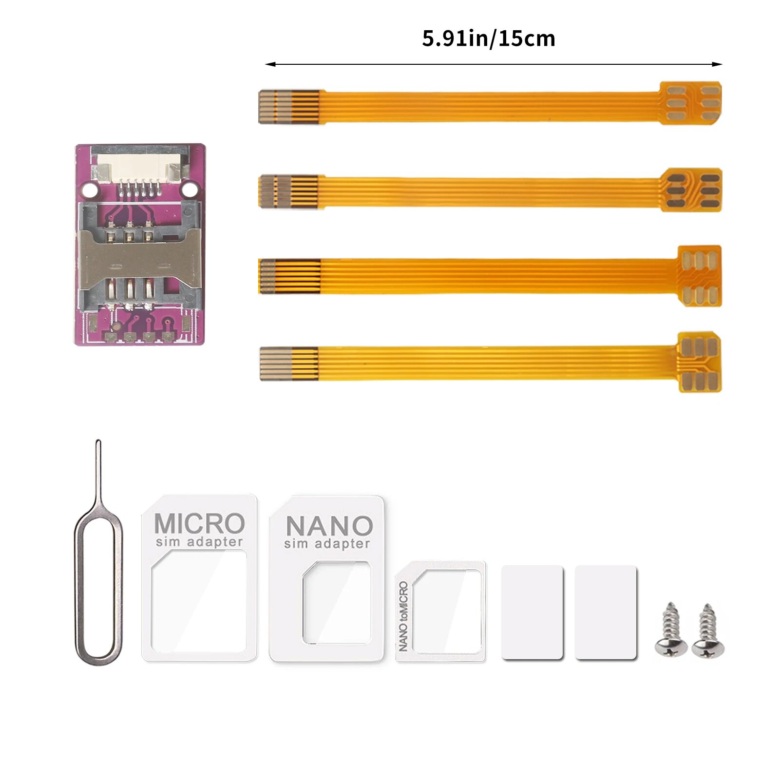 TPC Mini SIM-карта удлинительный кабель адаптер печатной платы устройство чтения карт для беспроводных маршрутизаторов cpe и Wi-Fi-устройств, смартфонов