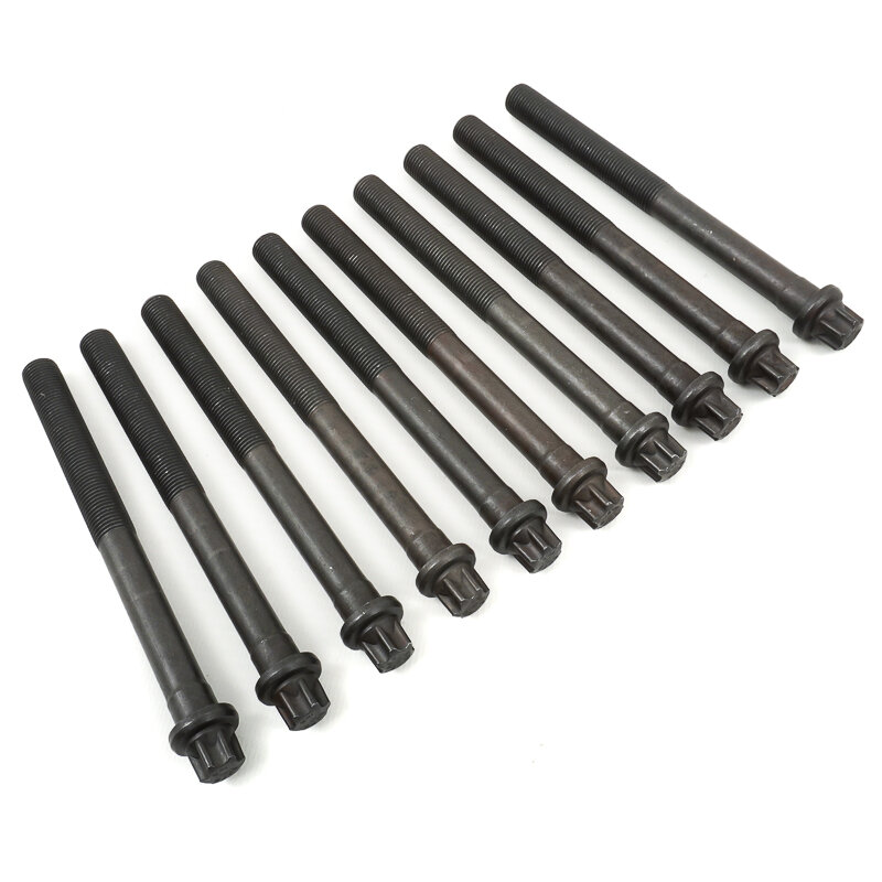 Болты ГБЦ БелЗан М12х133,5, для 8-клапанного двигателя, 10 штук