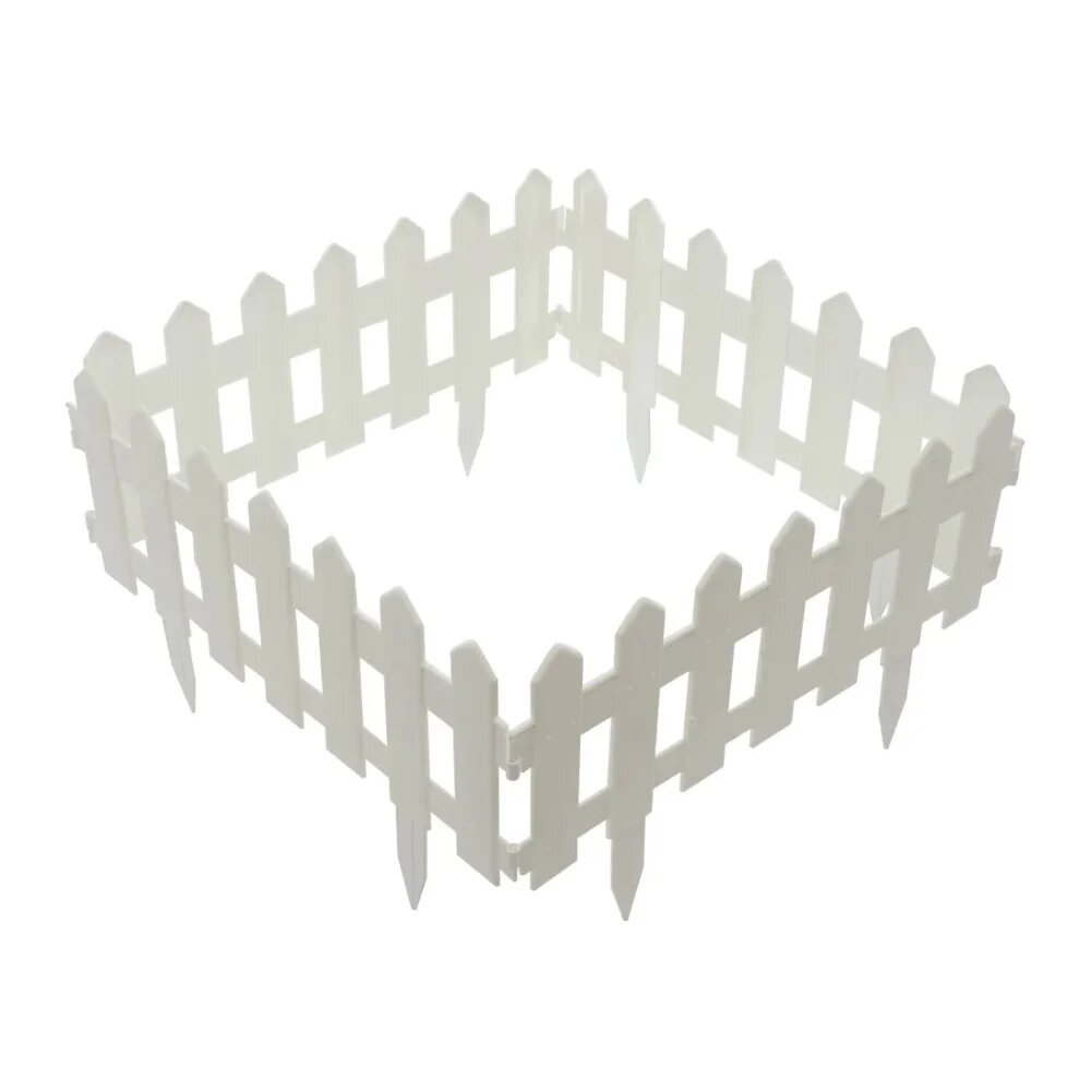 Мастерсад Ограждение садовое "Палисадник", белое плсд-бел