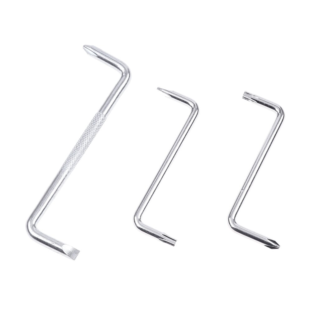 (Упаковка из 3 шт.) Набор отверток из 3 предметов ZType Двойная изогнутая отвертка, T20/T25/Крестовая отвертка