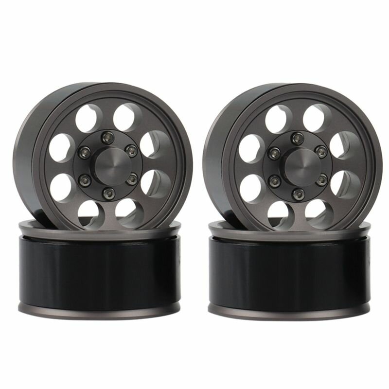 Шт 1,55 металлические ступицы обода колеса Beadlock совместим с 1/10 RC Crawler Автомобиль Axial Jr D90 CC01 LC70 JIMNY, 4 -EJ