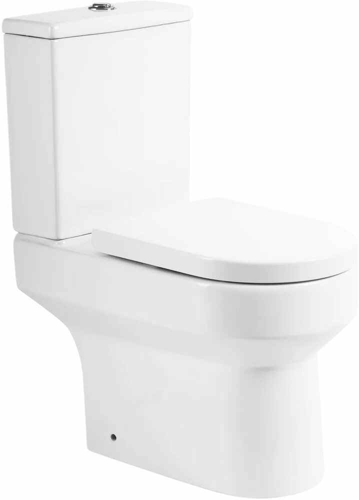 Унитаз-компакт напольный BelBagno Norma BB339CPR с микролифтом, безободковый, антивсплеск, фарфоровый, белый, глянцевый, овальный, с нижним подводом, сиденье для унитаза в комплекте