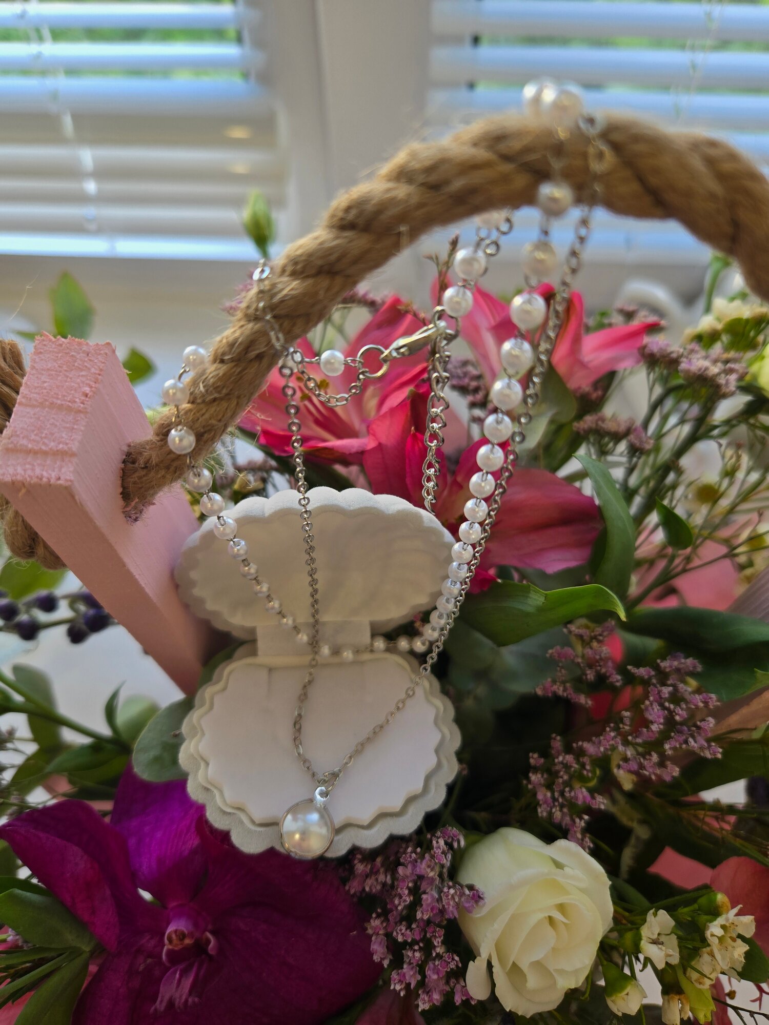 Бусы, жемчуг имитация