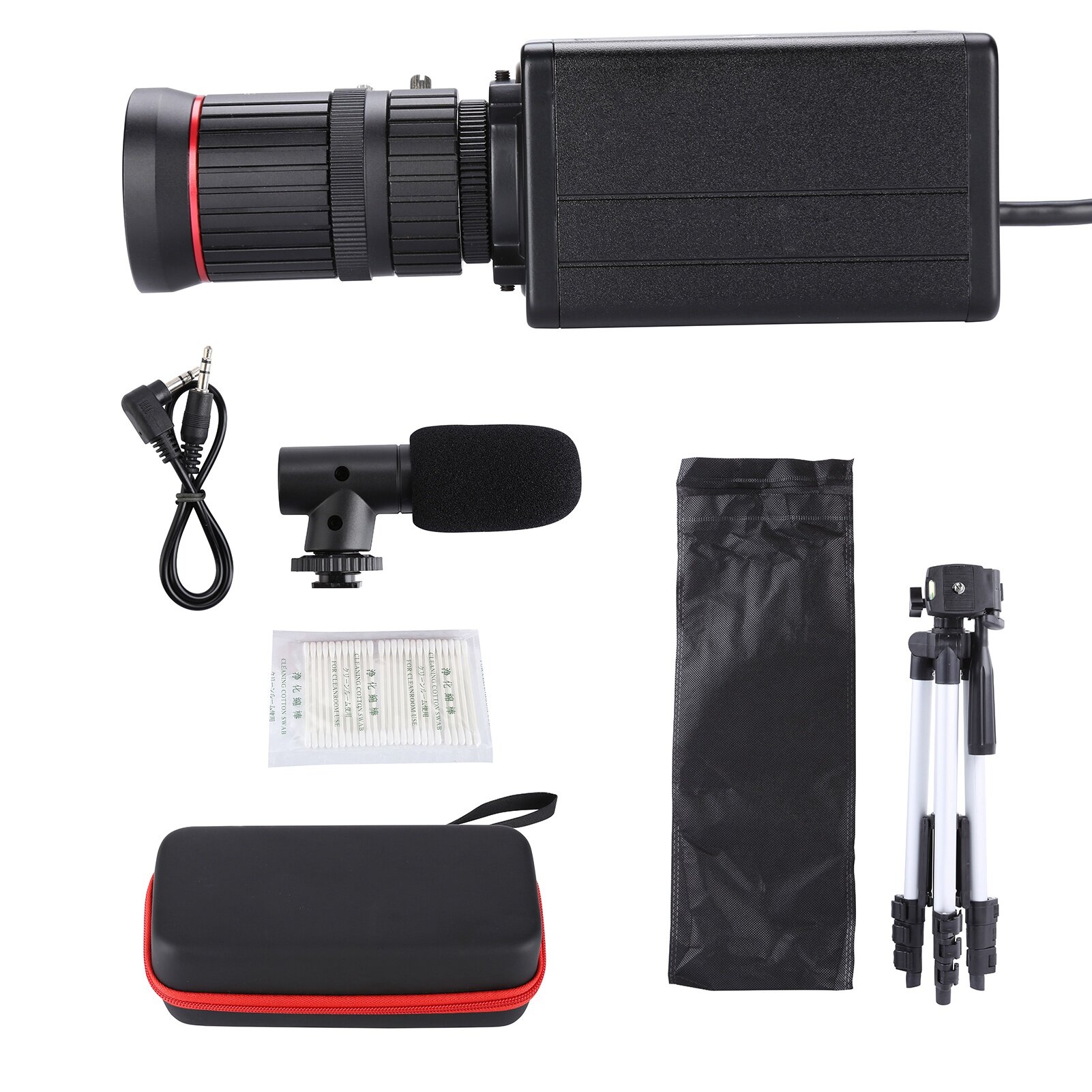 4K HD Camera Computer USB Webcam 10X Optical Zoom Auto Exposure Compensation for Win XP/7/10 Linux Android Plug and Play