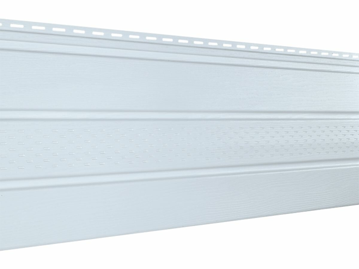 Ю-пласт Софит перфорированный частично, белый, 3 м, 10 шт