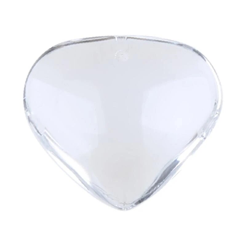 Стеклянное сердце подвеска S, Clear, Белый