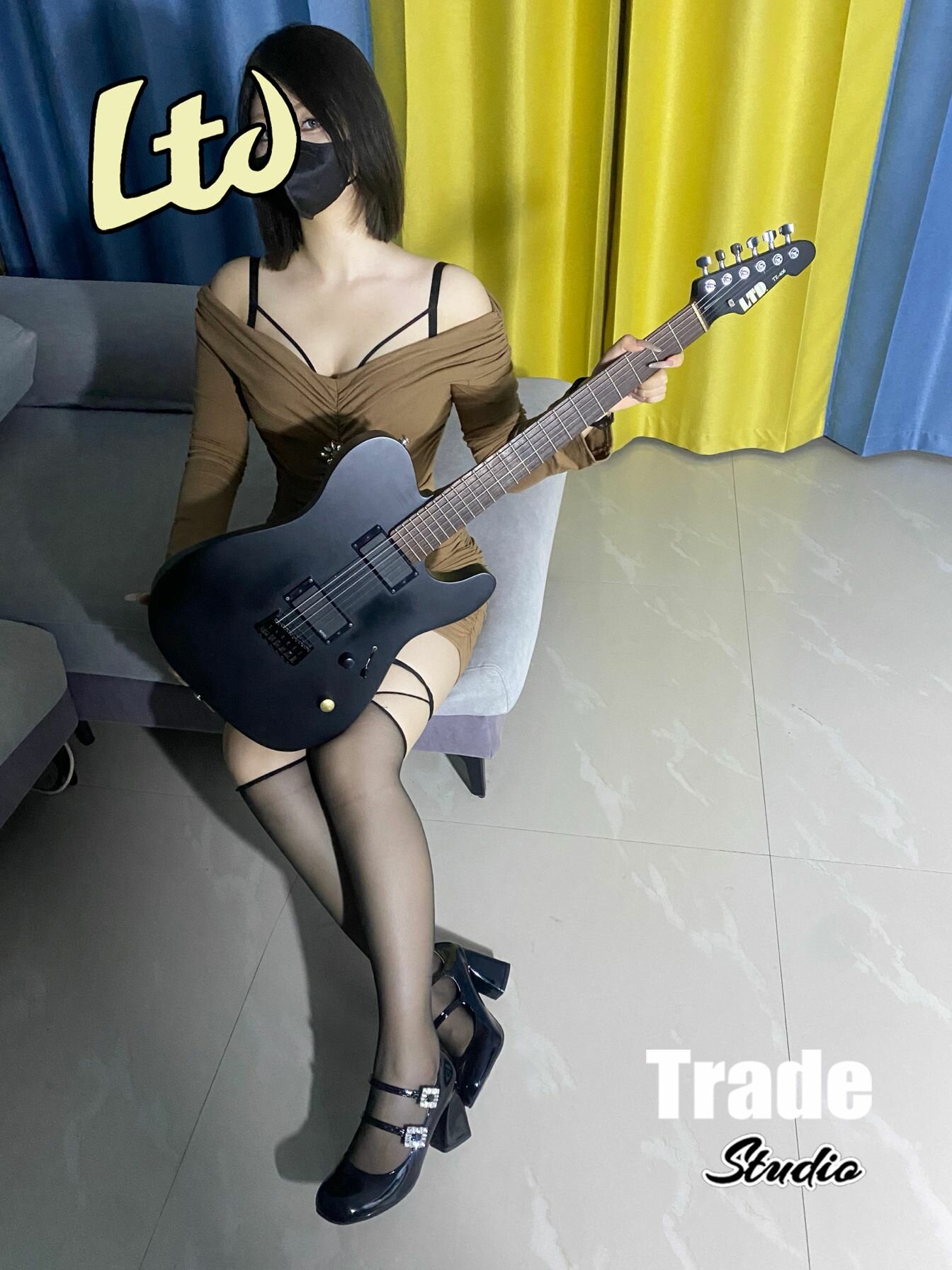 ESP LTD TE401 BLACK SATIN, звукосниматели EMG 81/60