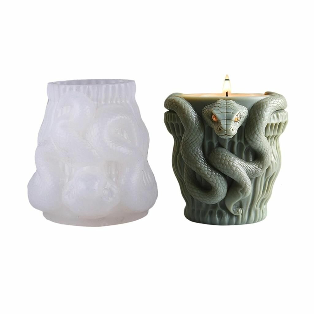 Гибкая силиконовая форма для растений в виде змеи