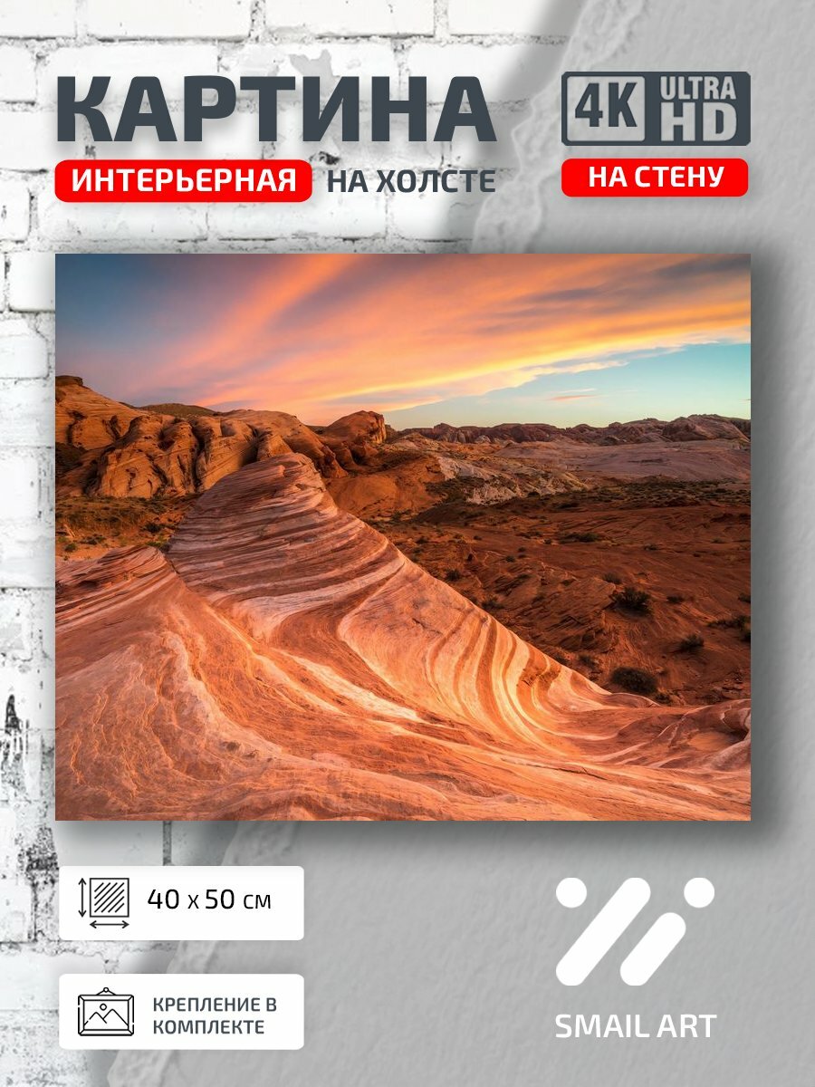 Картина на холсте интерьерная 40 на 50 на стену Аризона Landscape для гостиной пейзаж декор
