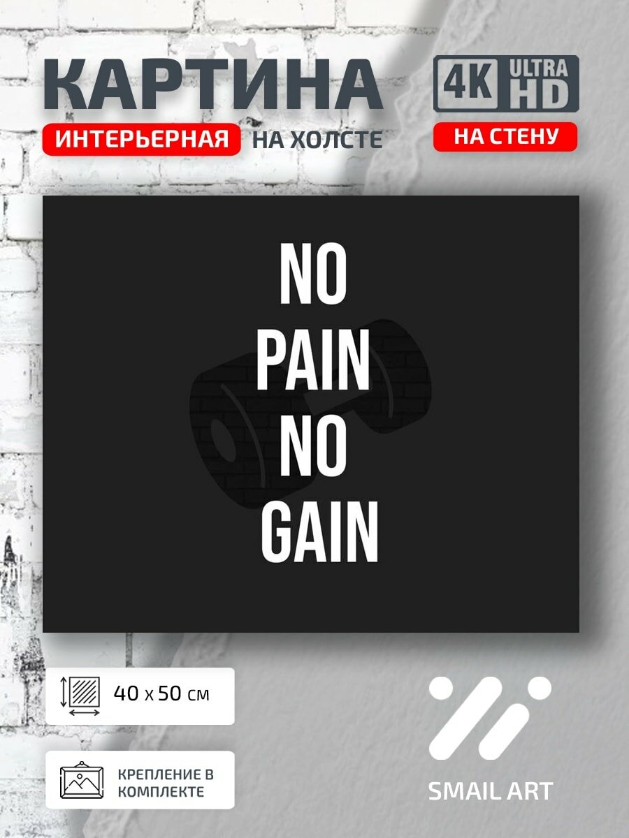 Картина на холсте интерьерная 40 на 50 на стену выгоды Монохромный для студии атмосфера