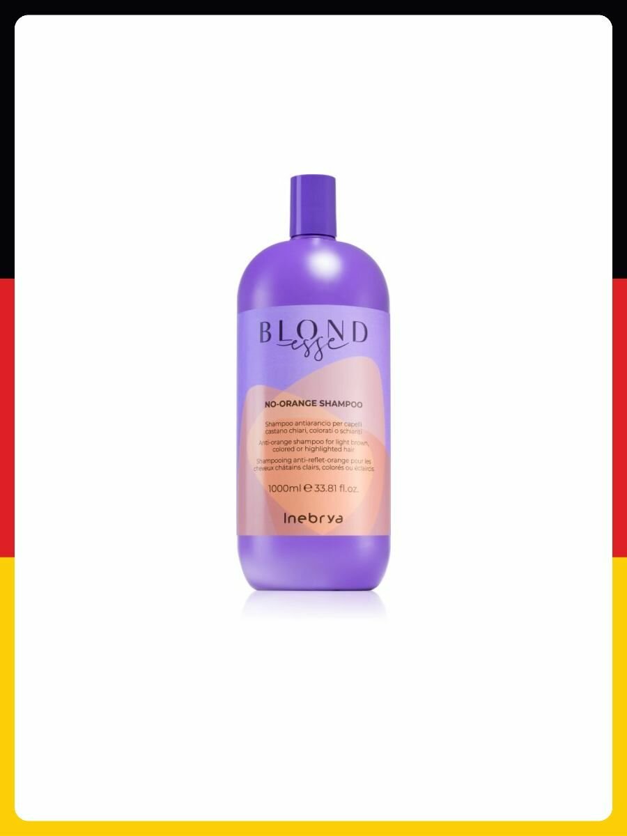 Шампунь для волос INEBRYA Blondesse No-Orange Shampoo Nourishing Shampoo Neutralizes Brassy Undertones, 1000 мл
