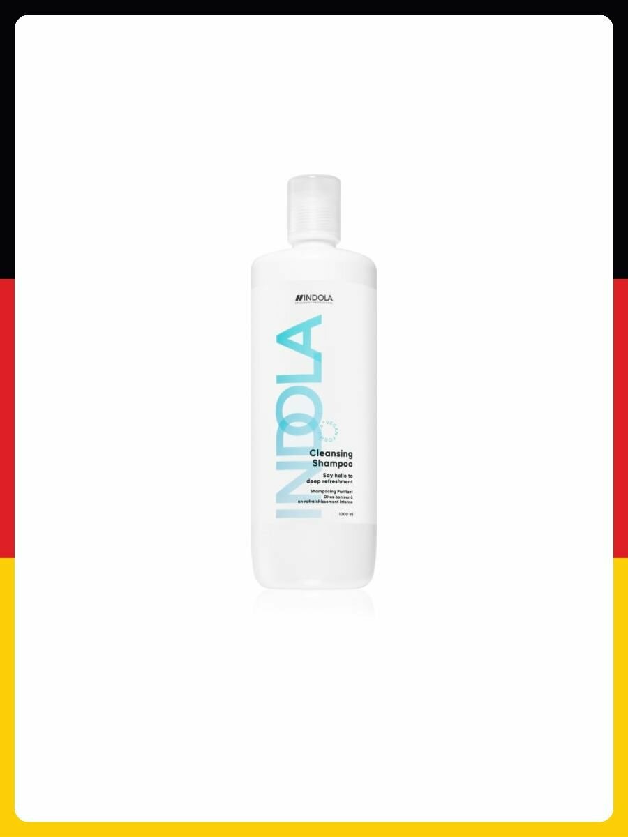 Шампунь для волос Indola Cleansing Shampoo deep cleansing shampoo, 1000 мл