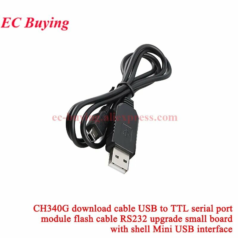 Кабель USB-TTL PL2303HX/PL2303TA 1 метр CH340G Mini USB