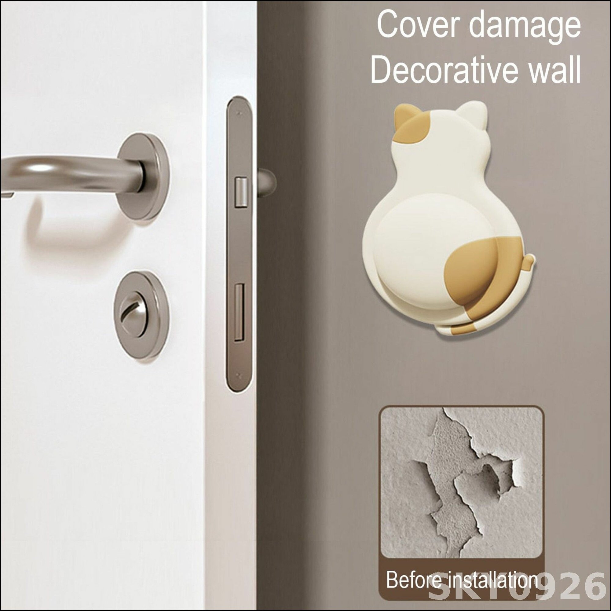 Мягкие силиконовые бамперы для дверей - защита от ударов с милыми животными (панда, пингвин)