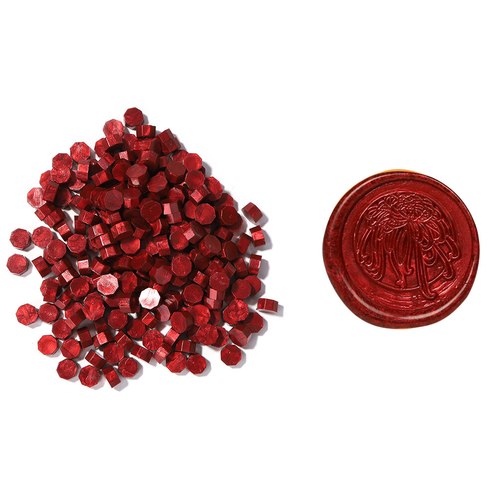 Воск для скрепления документов, 100 шариков, красный тон