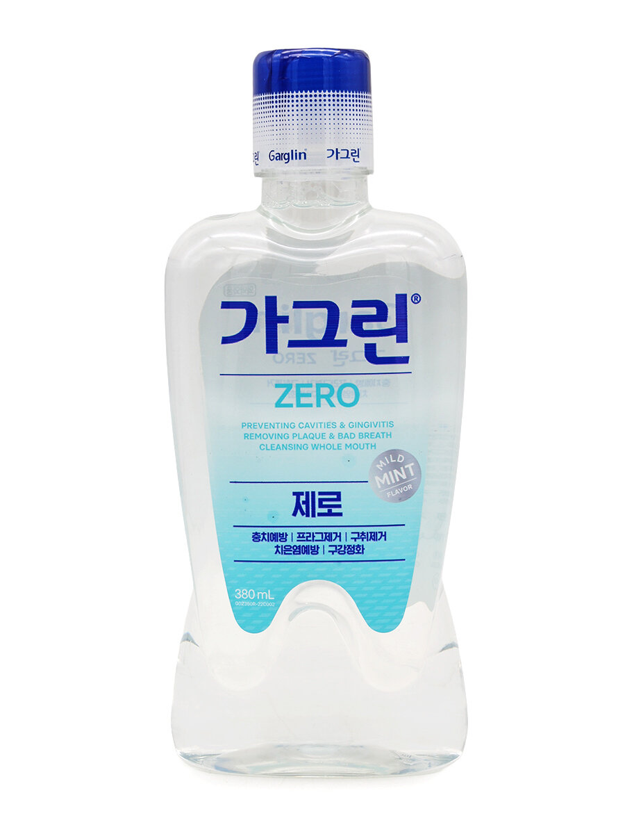 Garglin Ополаскиватель для полости рта без спирта Garglin Zero, 380 мл