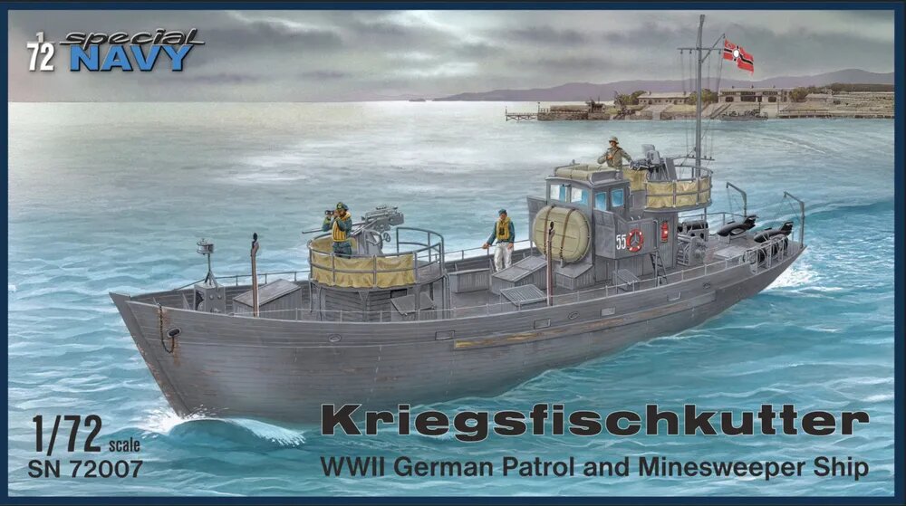Special Hobby SN72007 1/72 Kriegsfischkutter немецкий патрульный и минный корабль модель