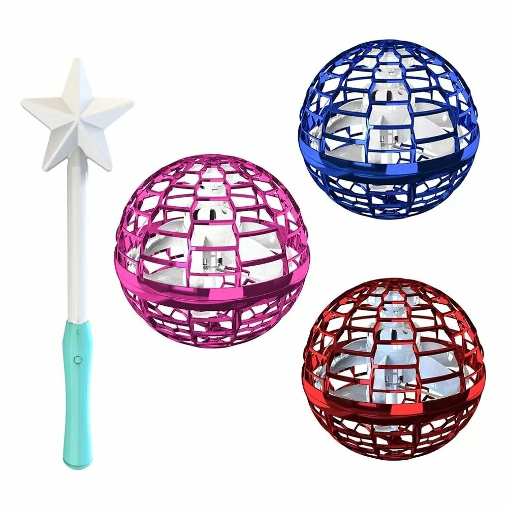 Детский квадрокоптер Flynova Pro MAGIC BALL, сиреневый, встроенный аккумулятор, 12м радиус действия