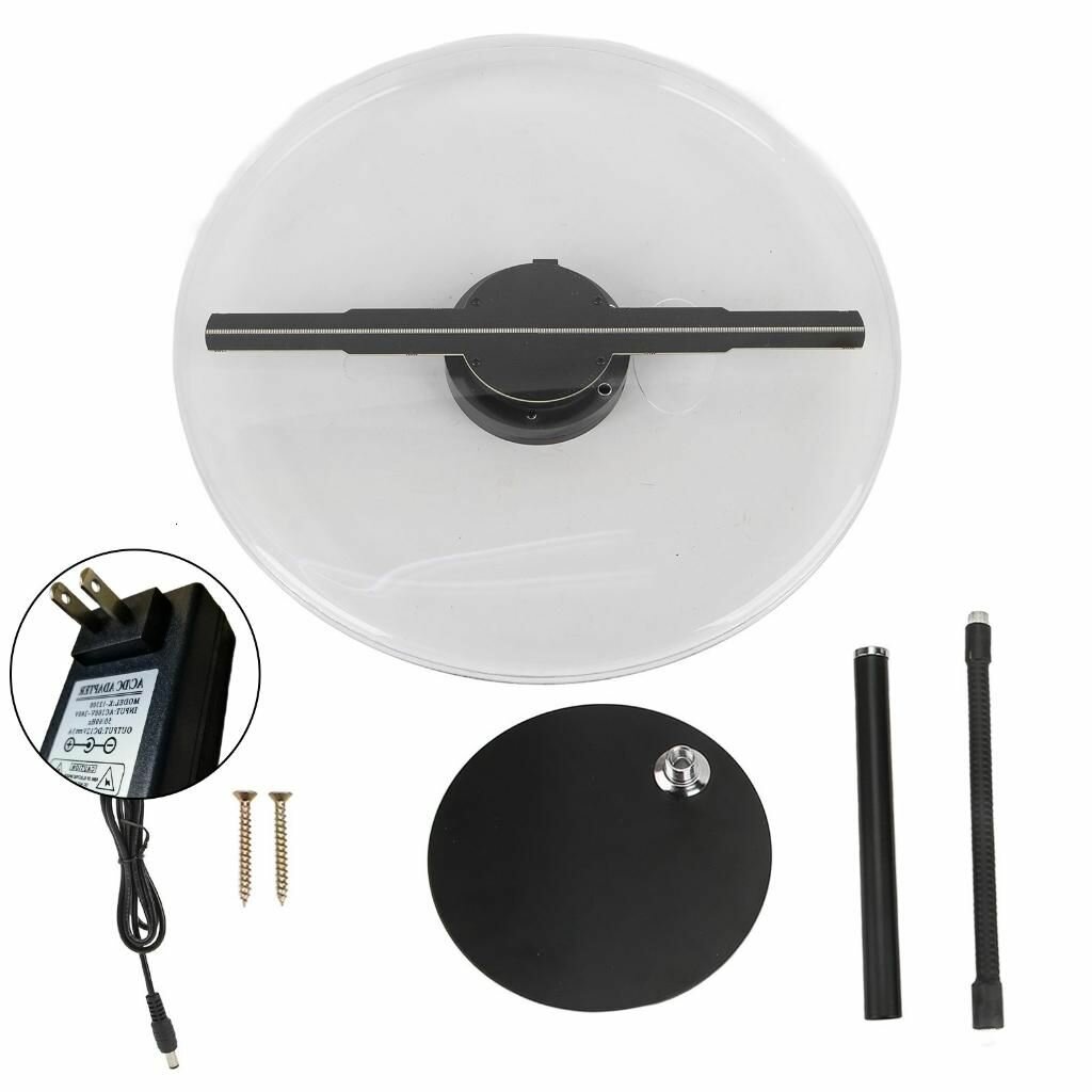 Многофункциональный 256 LED голографический экран, 30 см, 3D визуальный эффект